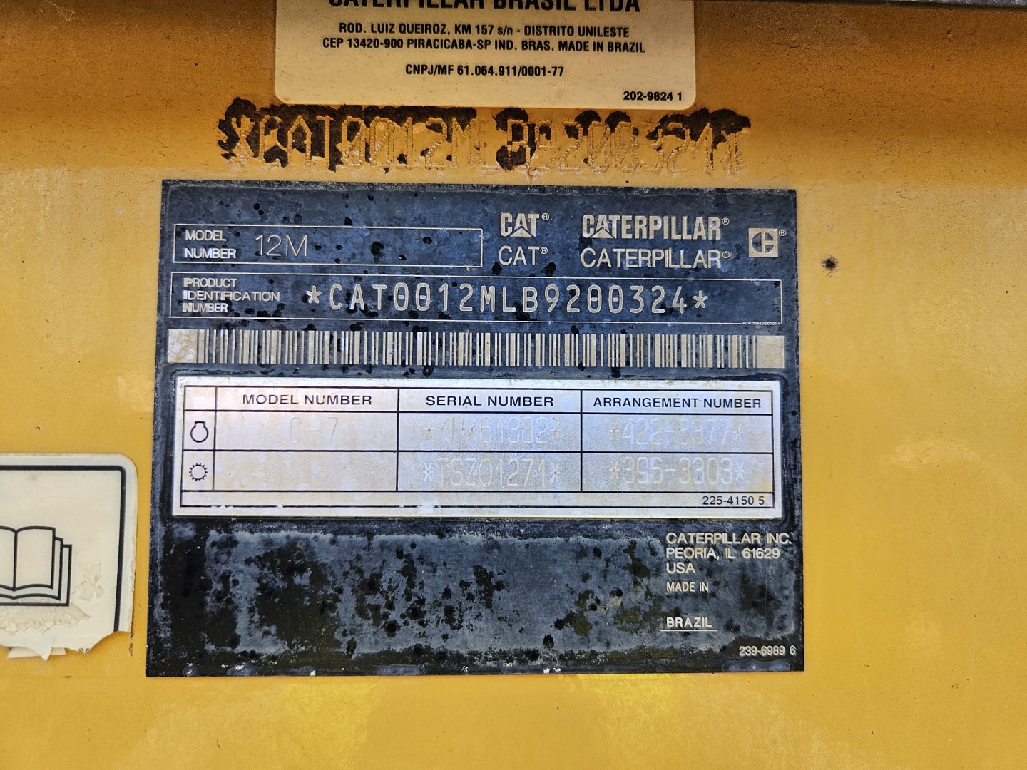 2014 CATERPILLAR 12M B92 | Tilly’s Crawler Parts