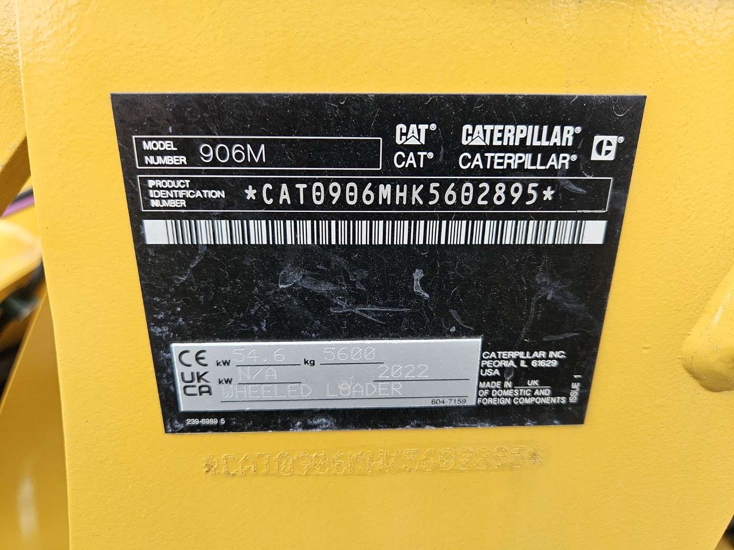 2022 CATERPILLAR 906M K56 | Tilly’s Crawler Parts